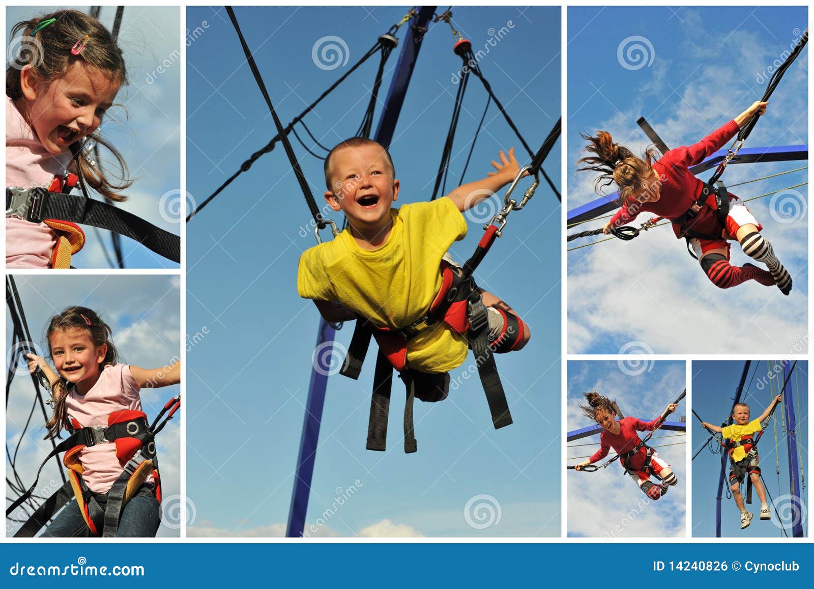 Het springen van Bungee stock foto. Image of risico, activiteit - 14240826