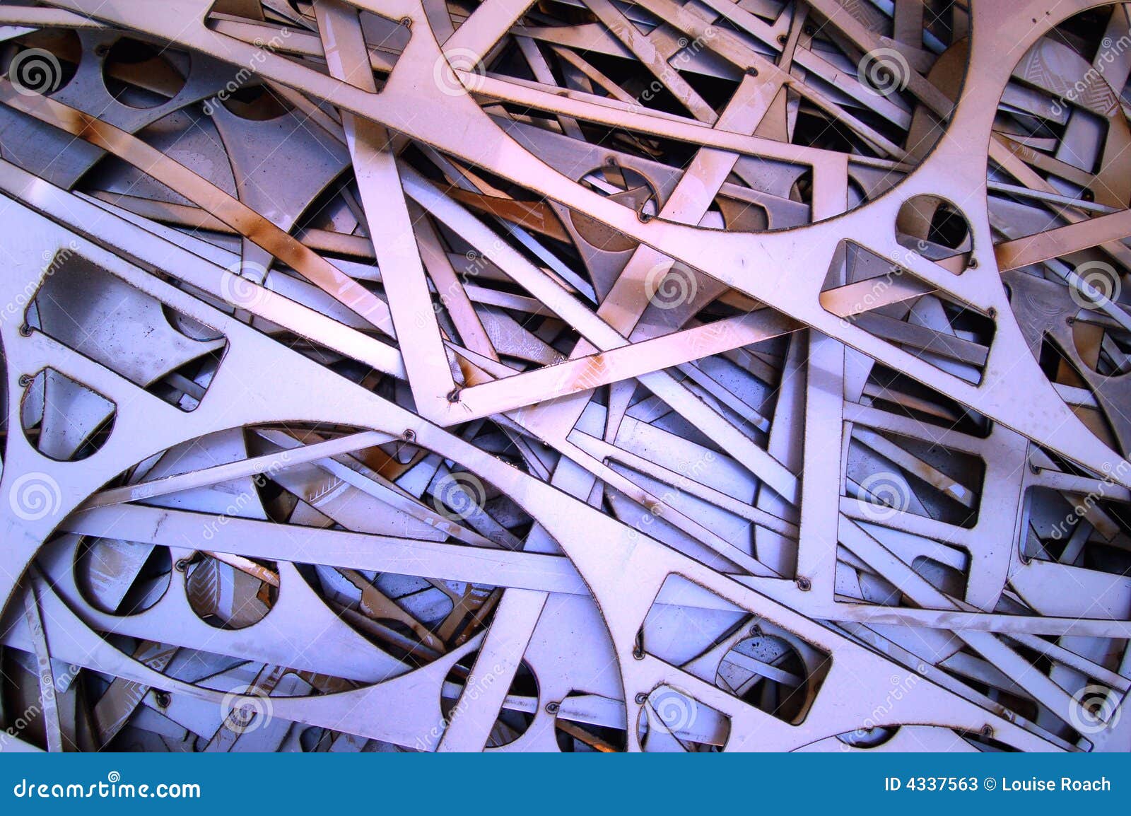 Het Staal van het schroot stock afbeelding. Image of roestvrij - 4337563