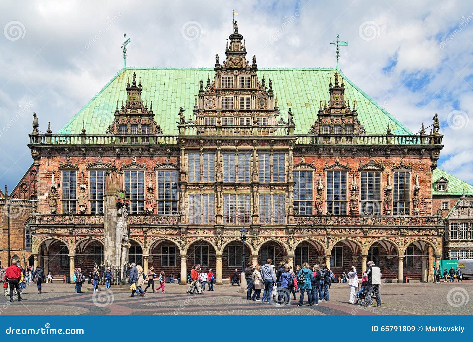 Het Stadhuis Van Bremen, Duitsland Redactionele Stock Afbeelding ...