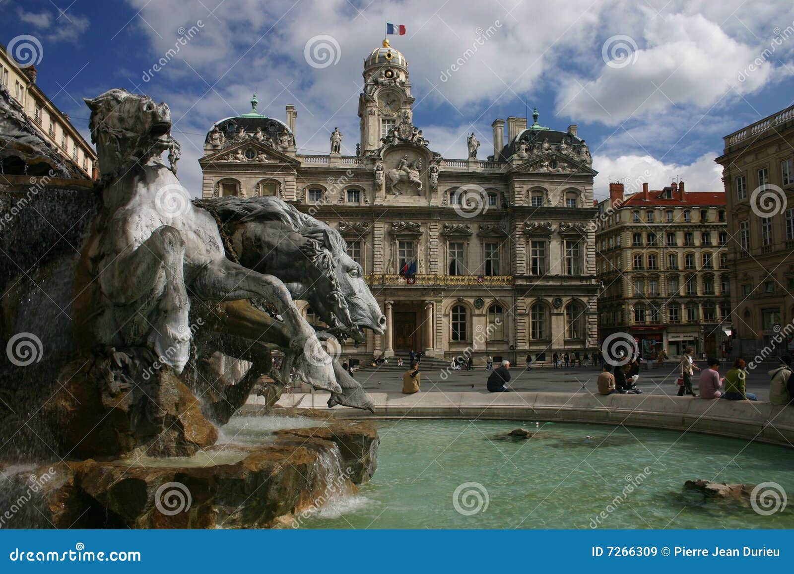 Het Stadhuis van Lyon stock afbeelding. Image of centrum - 7266309