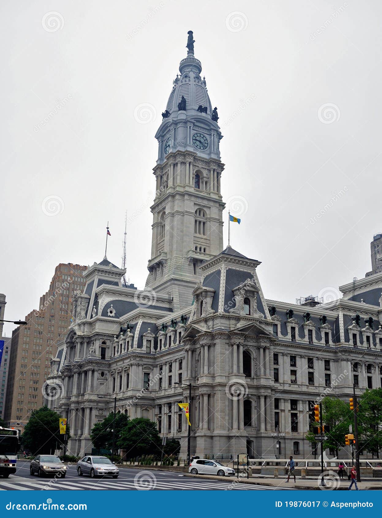 Het Stadhuis Van Philadelphia Redactionele Fotografie - Image of somber ...