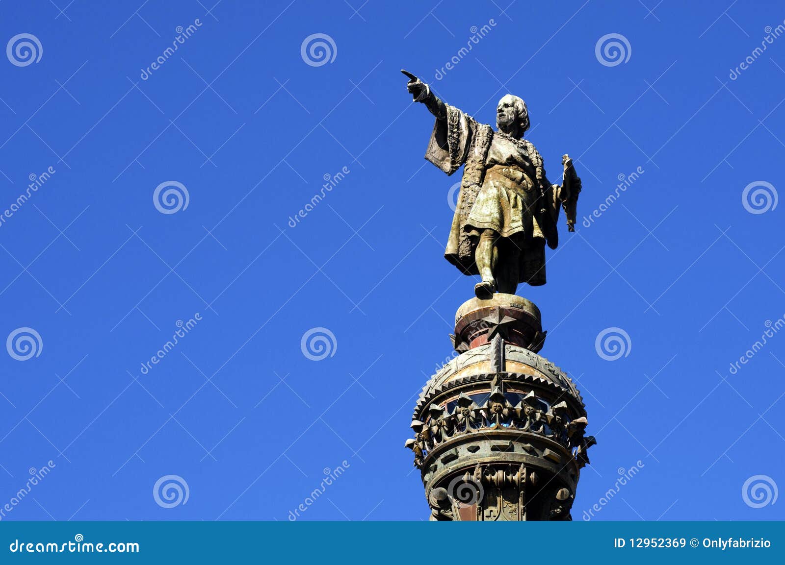 Het Standbeeld Van Columbus Stock Afbeelding - Image of christopher ...
