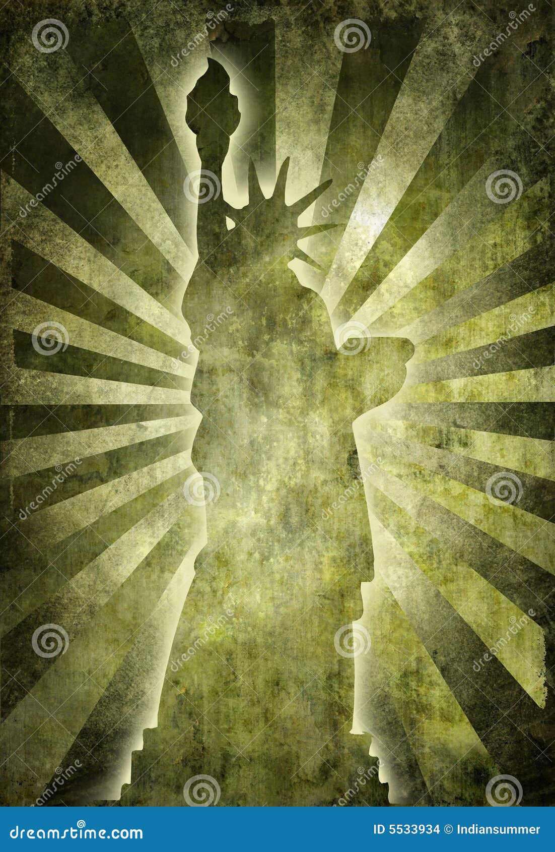 Het Standbeeld Van De Vrijheid Stock Illustratie - Illustration of ...