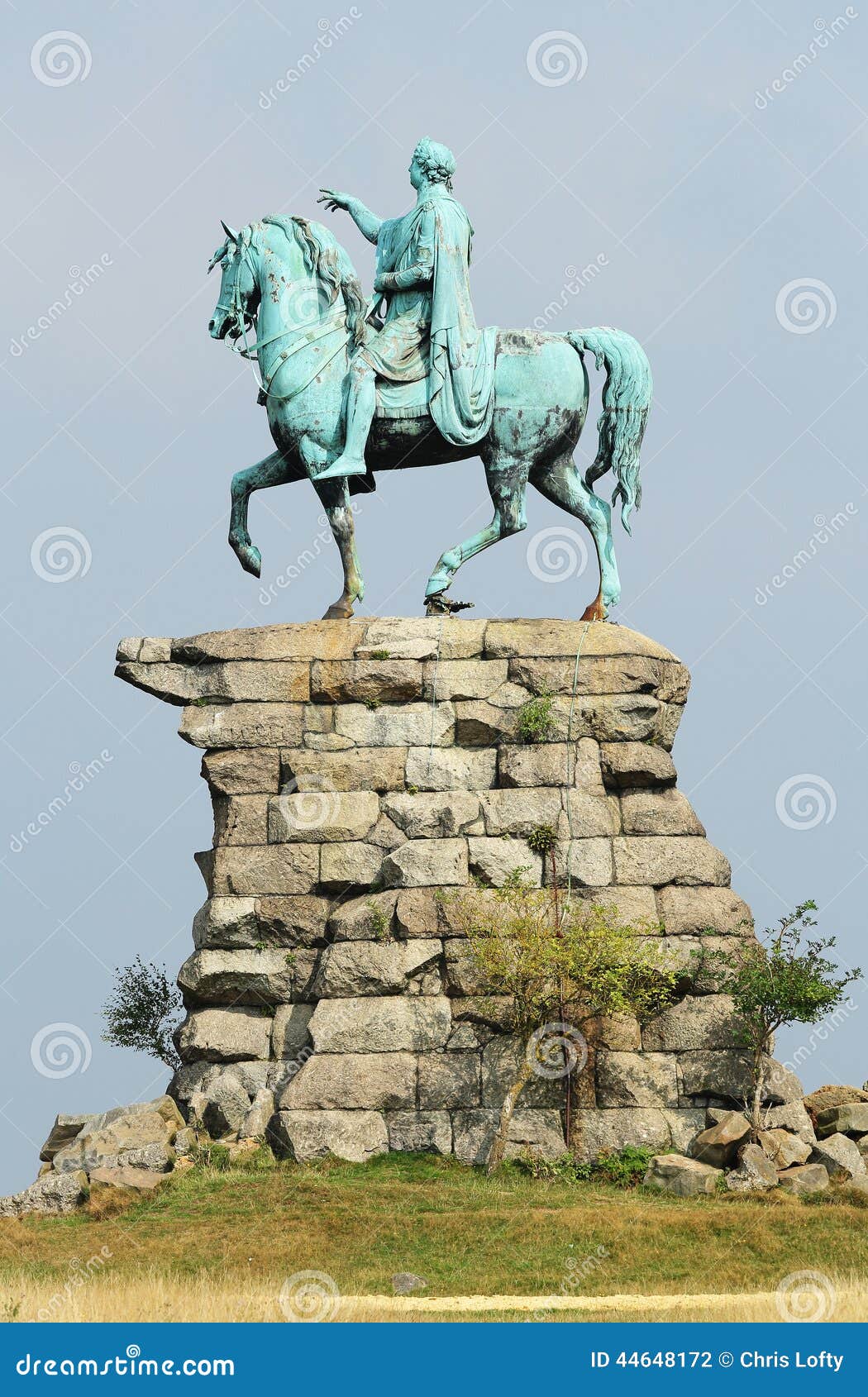 Het Standbeeld Van Het Paard Van Het Koper in Groot Park Windsor Stock ...
