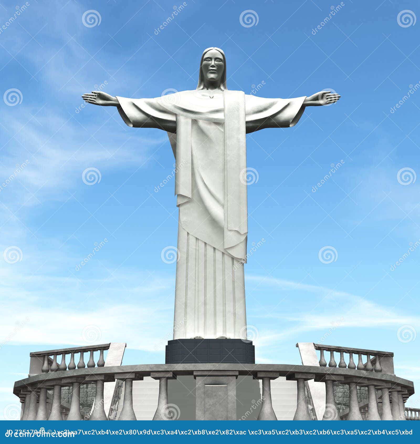 Het Standbeeld Van Jesus-Christus Stock Afbeelding - Image of ...