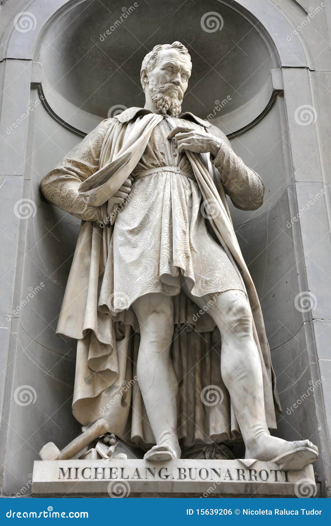 Het Standbeeld Van Michelangelo, Florence, Italië Stock Foto - Image of ...