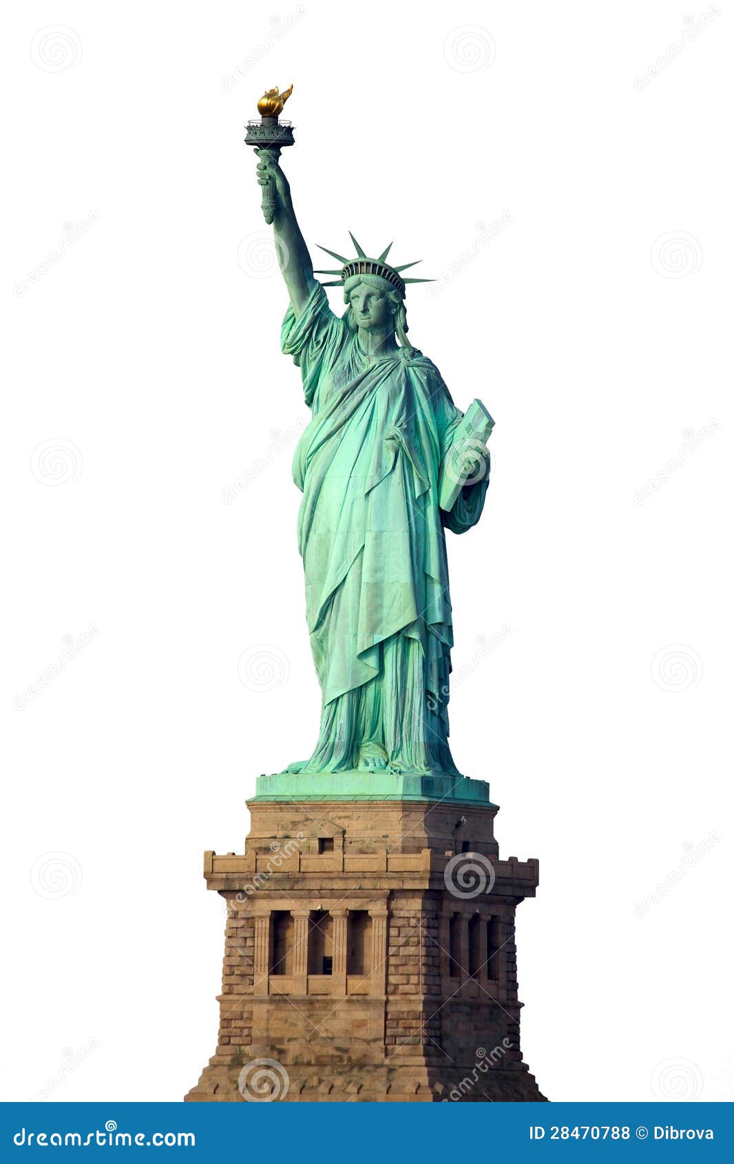 Het Standbeeld Van Vrijheid Stock Foto - Image of oriëntatiepunt ...