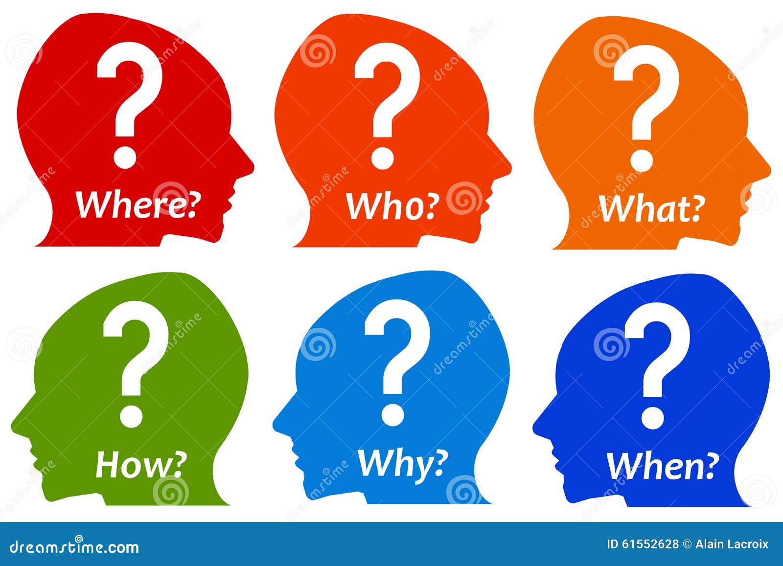 Het stellen van vragen stock illustratie. Illustration of intelligent ...