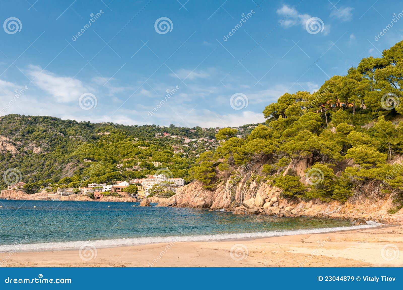 Het Strand Van Costa Brava, Begur, Spanje Stock Afbeelding - Image of ...