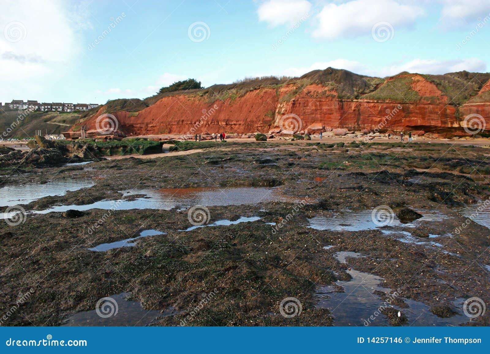 Het strand van Exmouth stock foto. Image of devon, zandsteen - 14257146