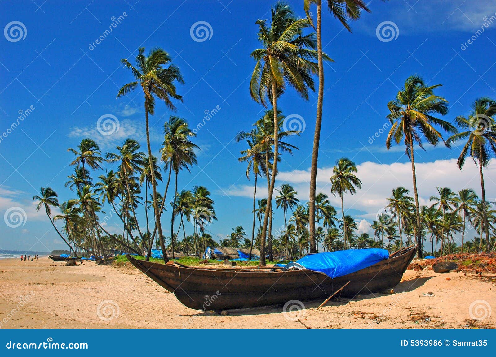 Het strand van goa-India. stock foto. Image of zand, ruimte - 5393986