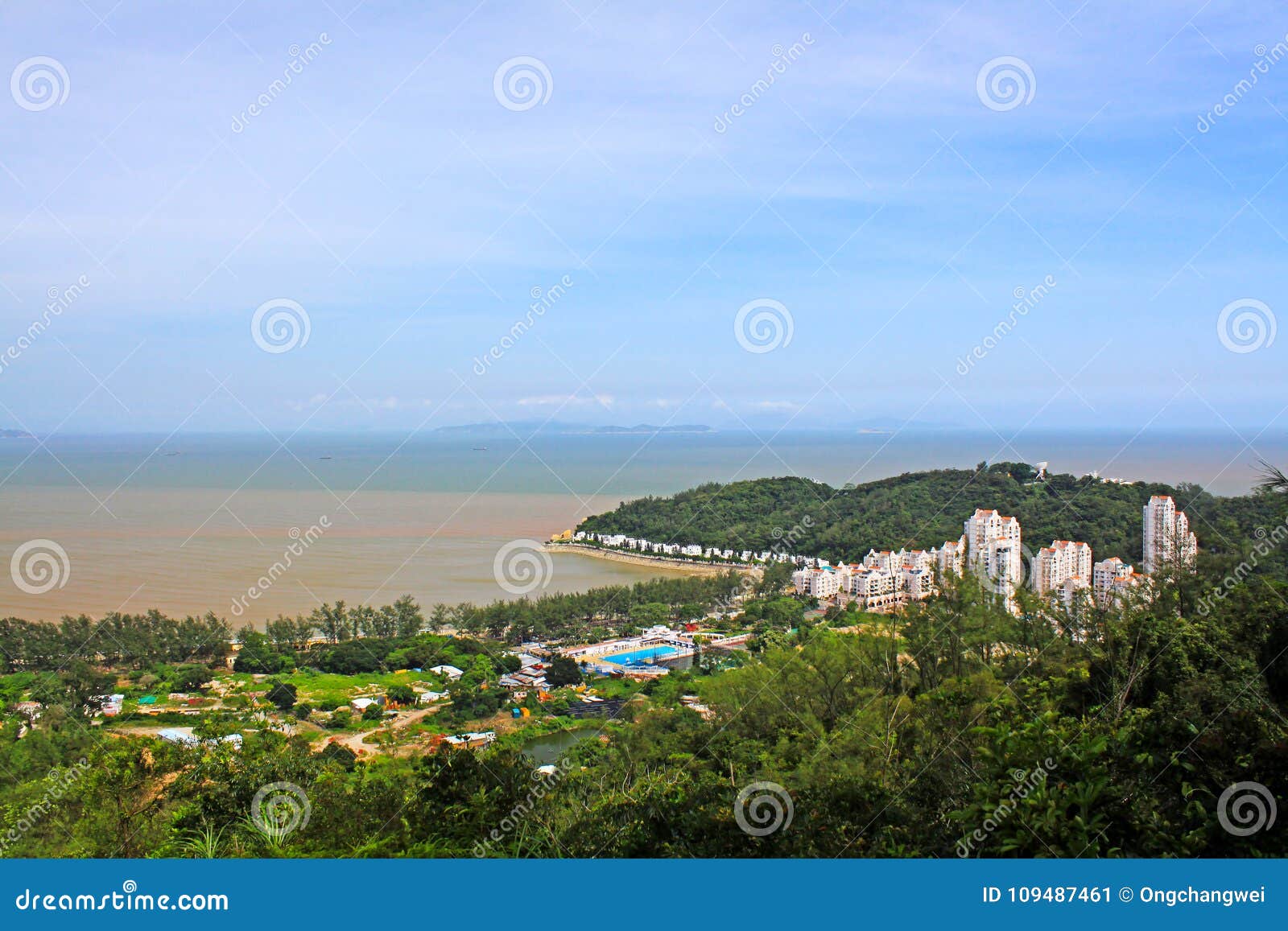 Het Strand Van Hacsa, Macao, China Stock Afbeelding - Image of ...
