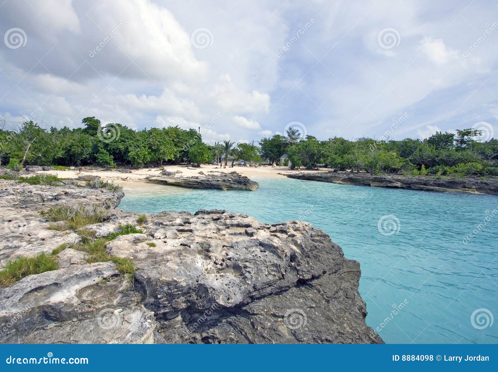 Het Strand Van Het Koraal Van Het Eiland Van De Kaaiman Stock Foto ...