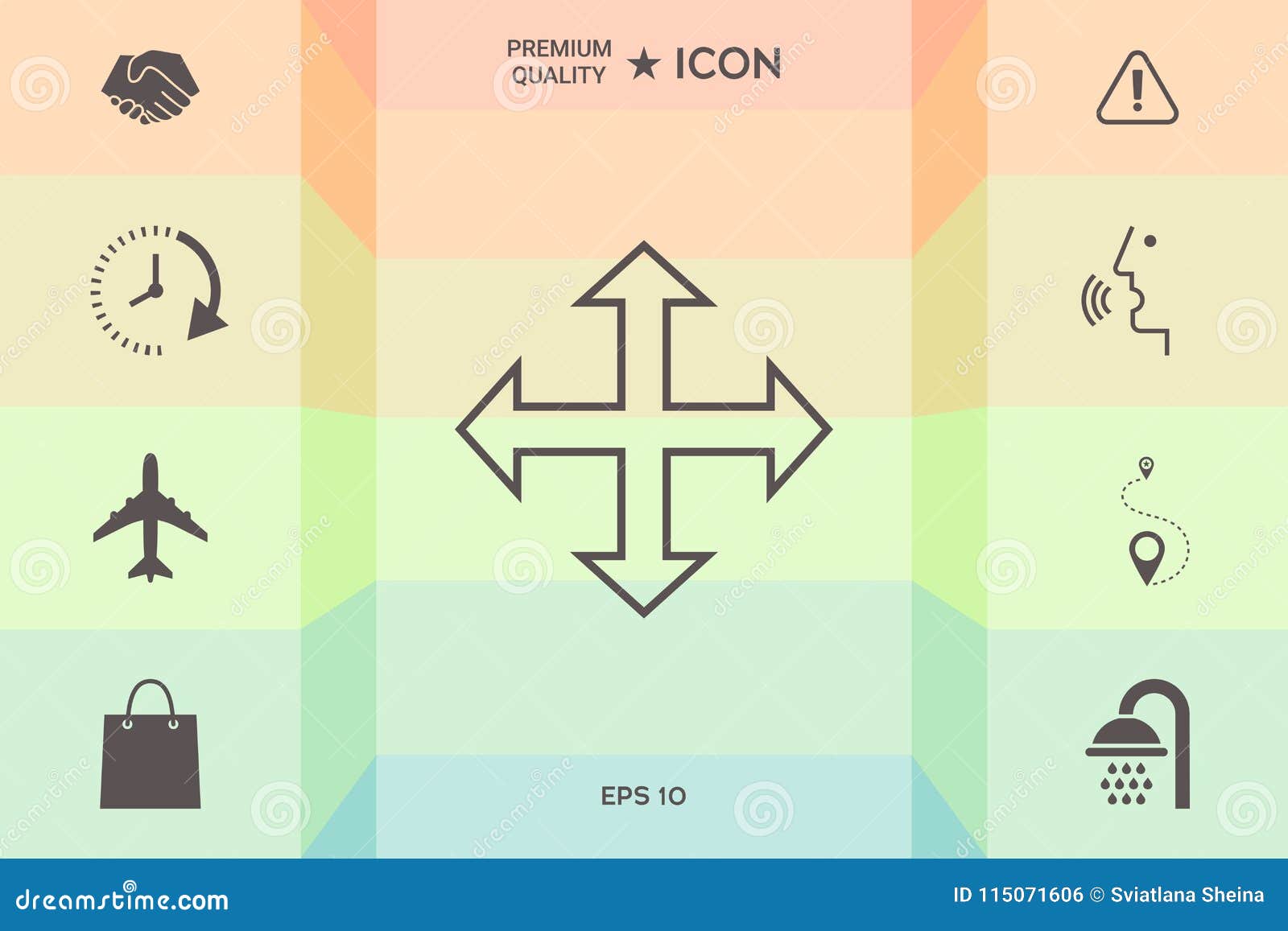 Het Symbool Van Het Bewegingspictogram Vector Illustratie ...