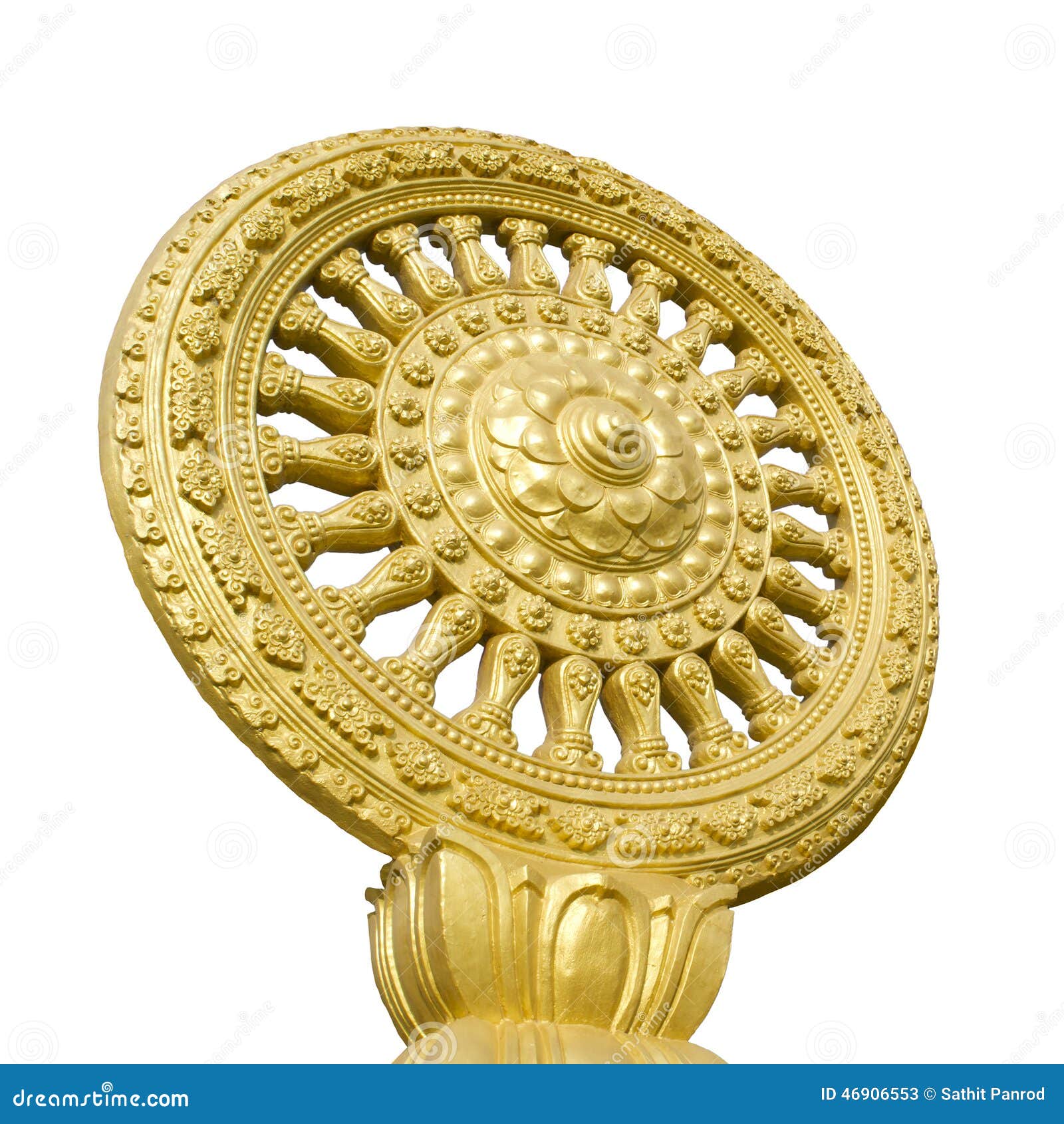 Het Symbool Van Boeddhisme Isoleert Stock Afbeelding - Image of ...