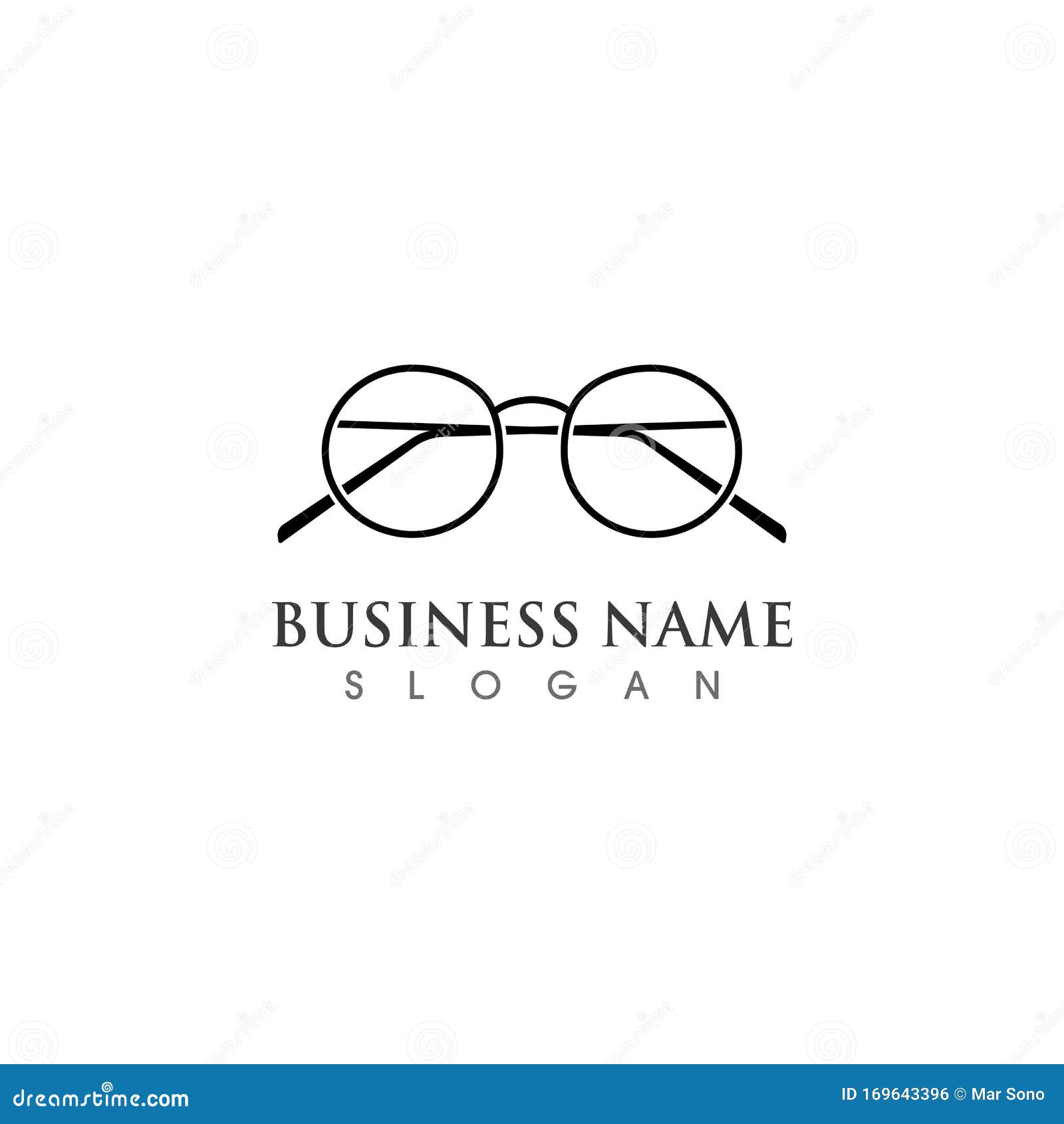 Het Symbool Van Bril Het Vectorikoon Van Het Symbool Vector Illustratie ...