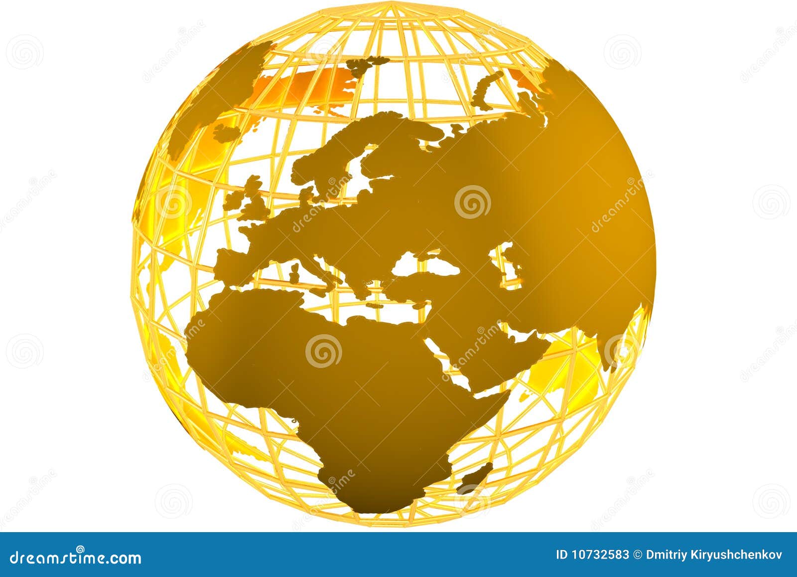 Het symbool van de aarde stock illustratie. Illustration of gouden ...