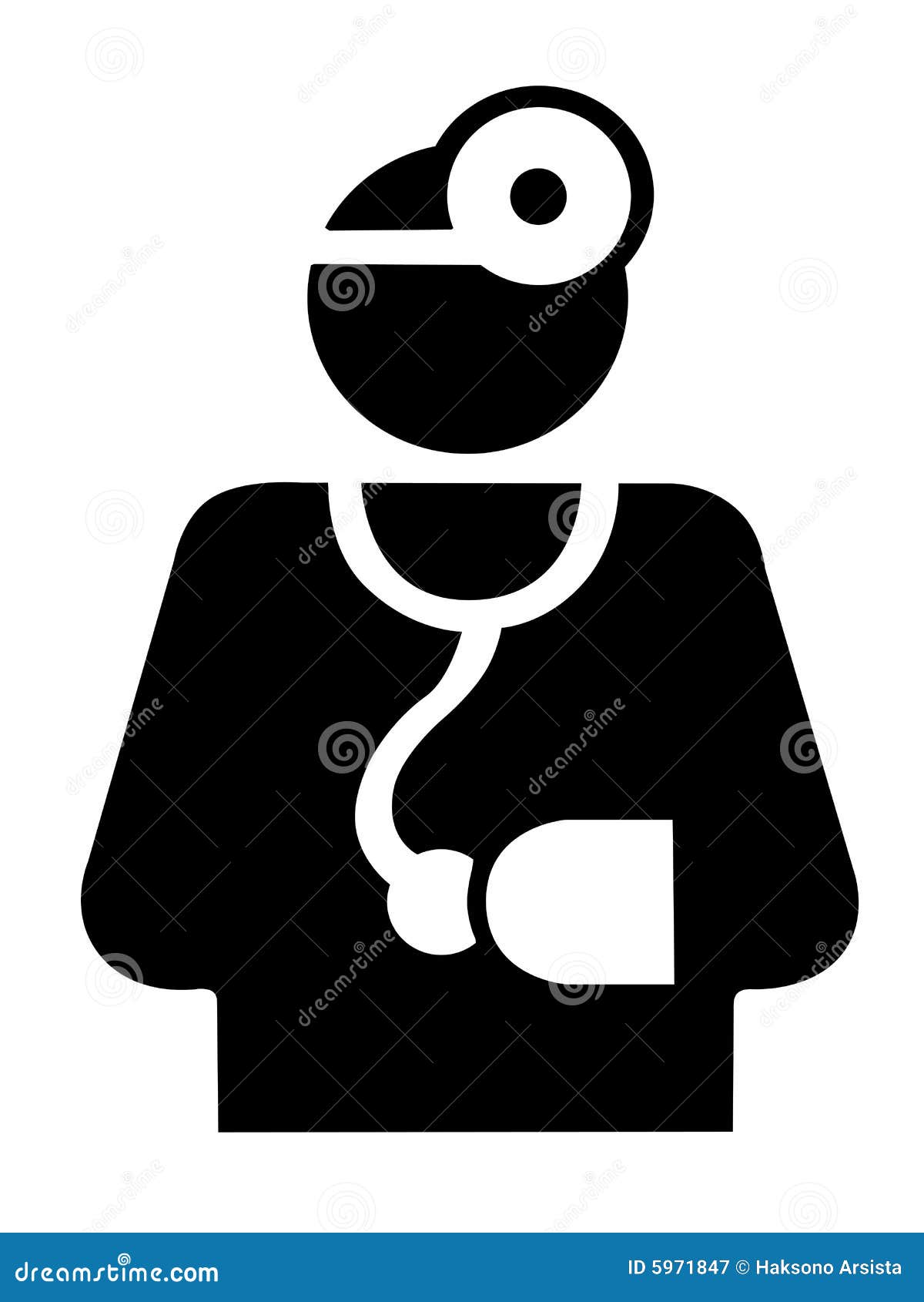 Het symbool van de arts stock illustratie. Illustration of behandeling ...