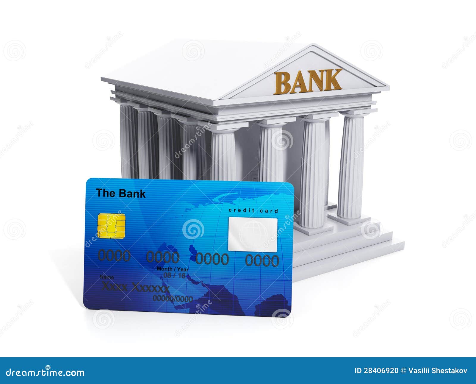 Het symbool van de bank stock illustratie. Illustration of financiën ...