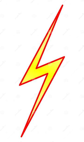 Het Symbool van de bliksem vector illustratie. Illustration of ...
