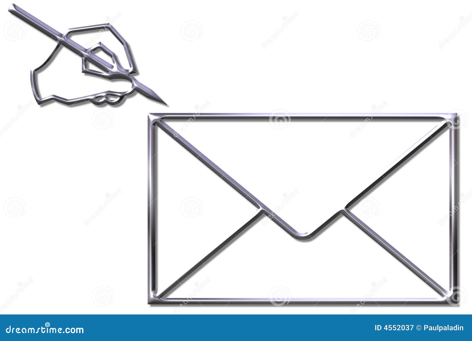 Het symbool van de envelop stock illustratie. Illustration of post ...