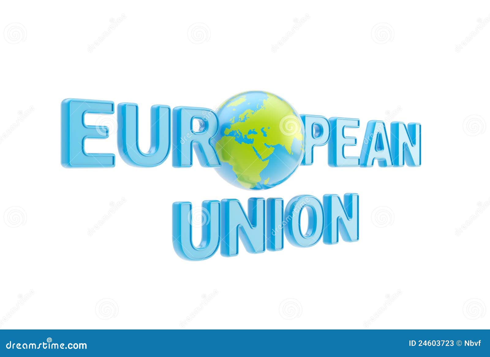 Het Symbool Van De Europese Unie Met Aardebol Stock Illustratie ...