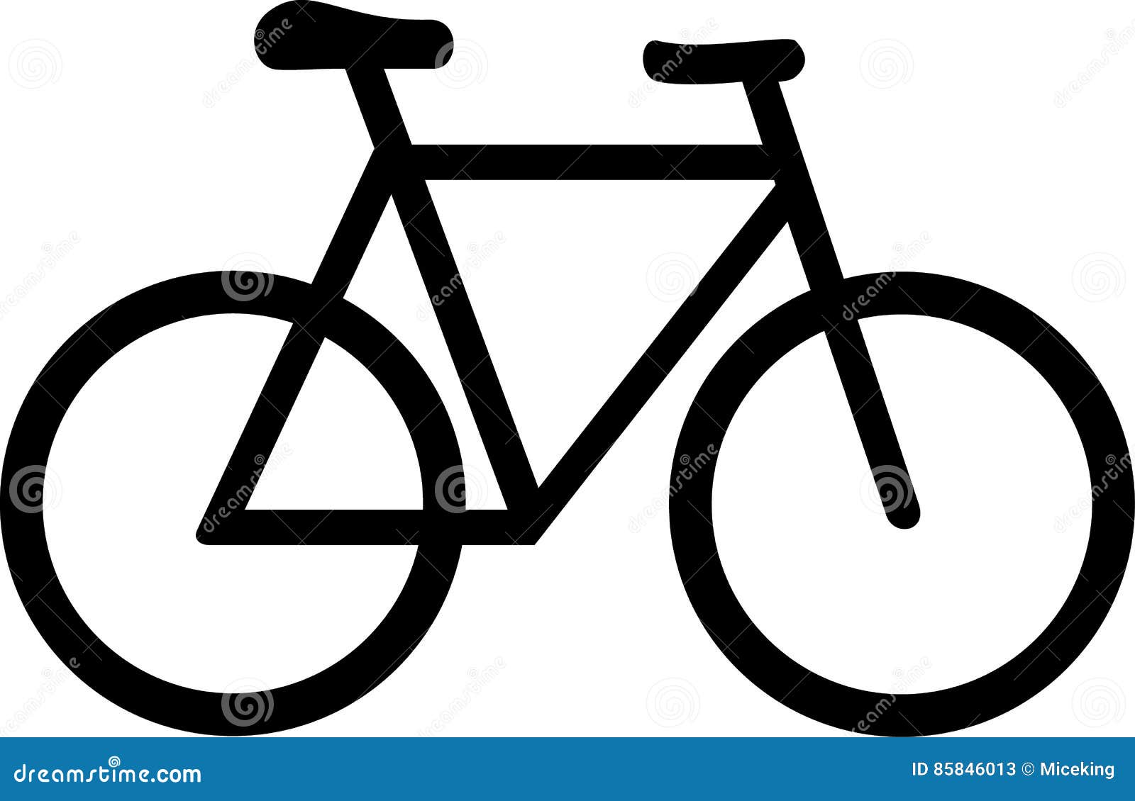 Het Symbool Van De Fietsfiets Vector Illustratie - Illustration of ...