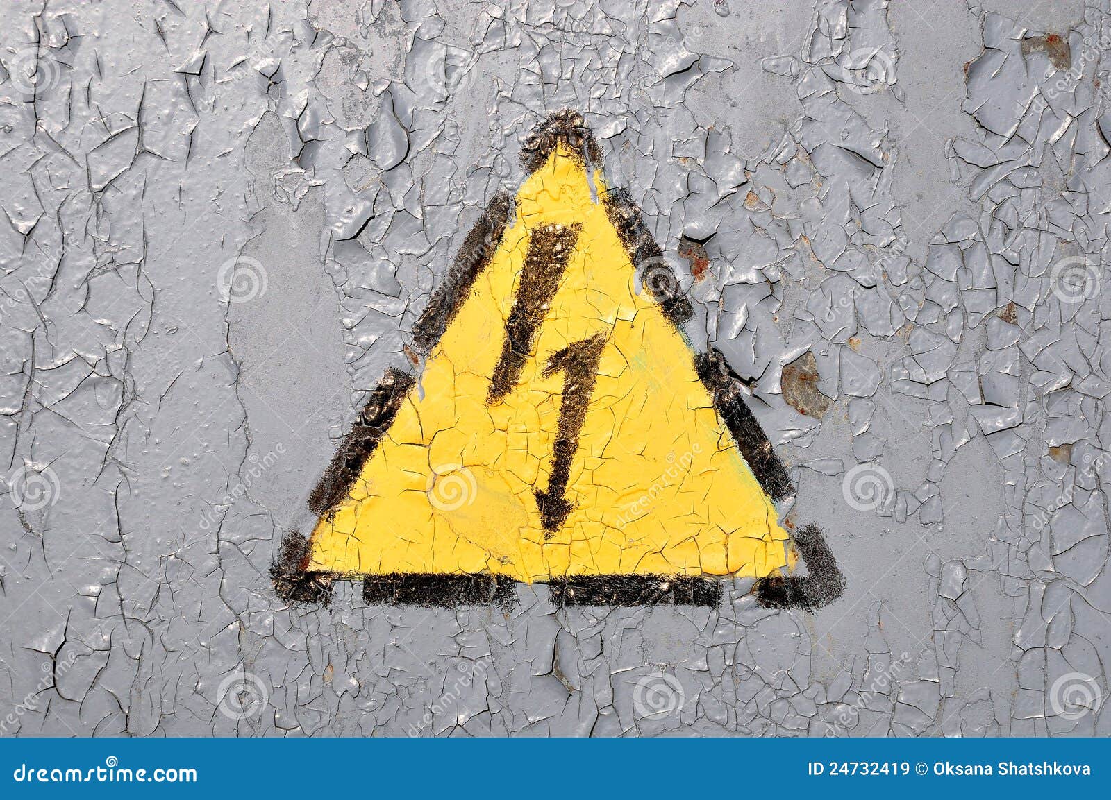 Het Symbool Van De Hoogspanning Stock Afbeelding - Image of ...