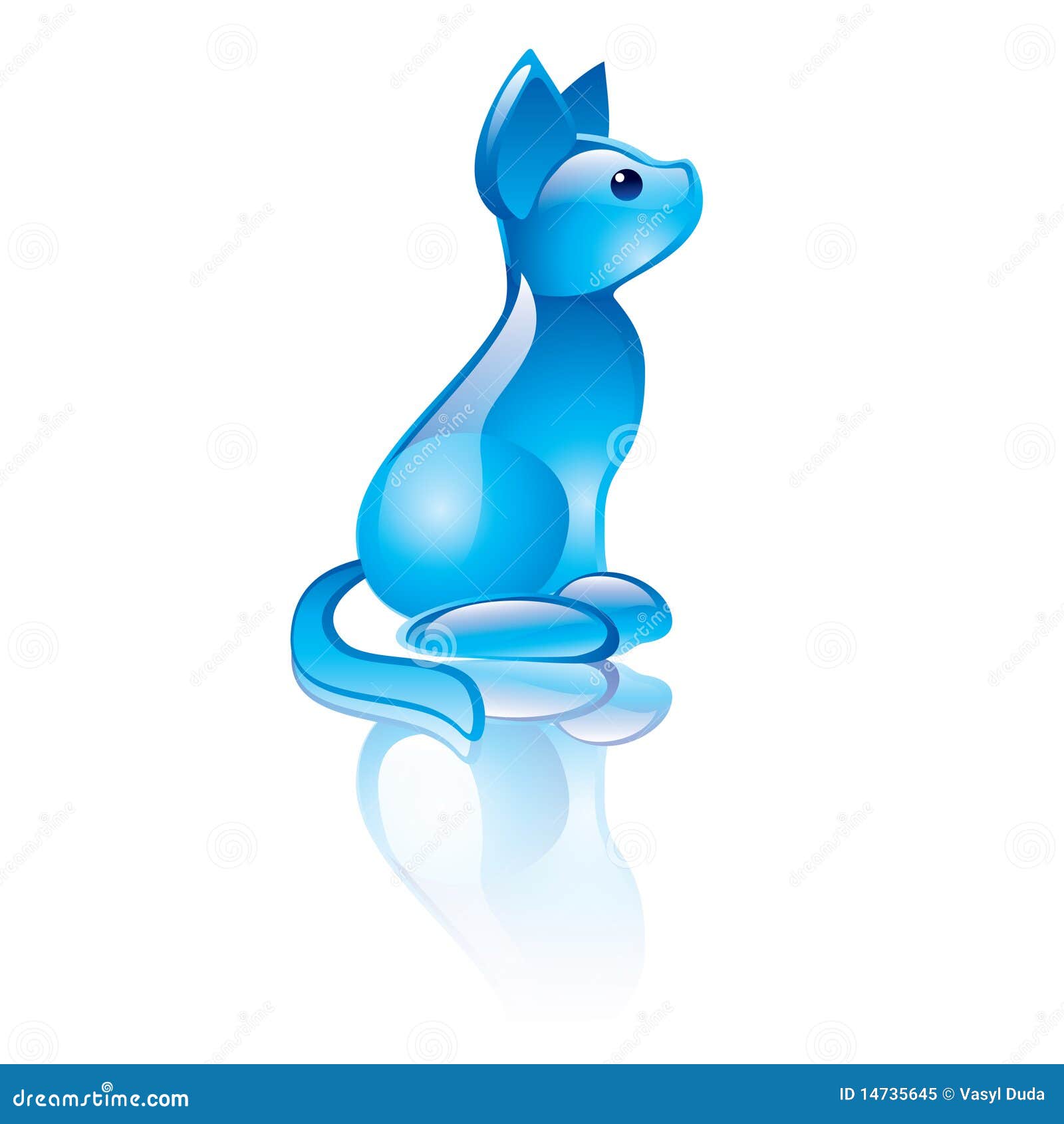 Het symbool van de kat vector illustratie. Illustration of dier - 14735645