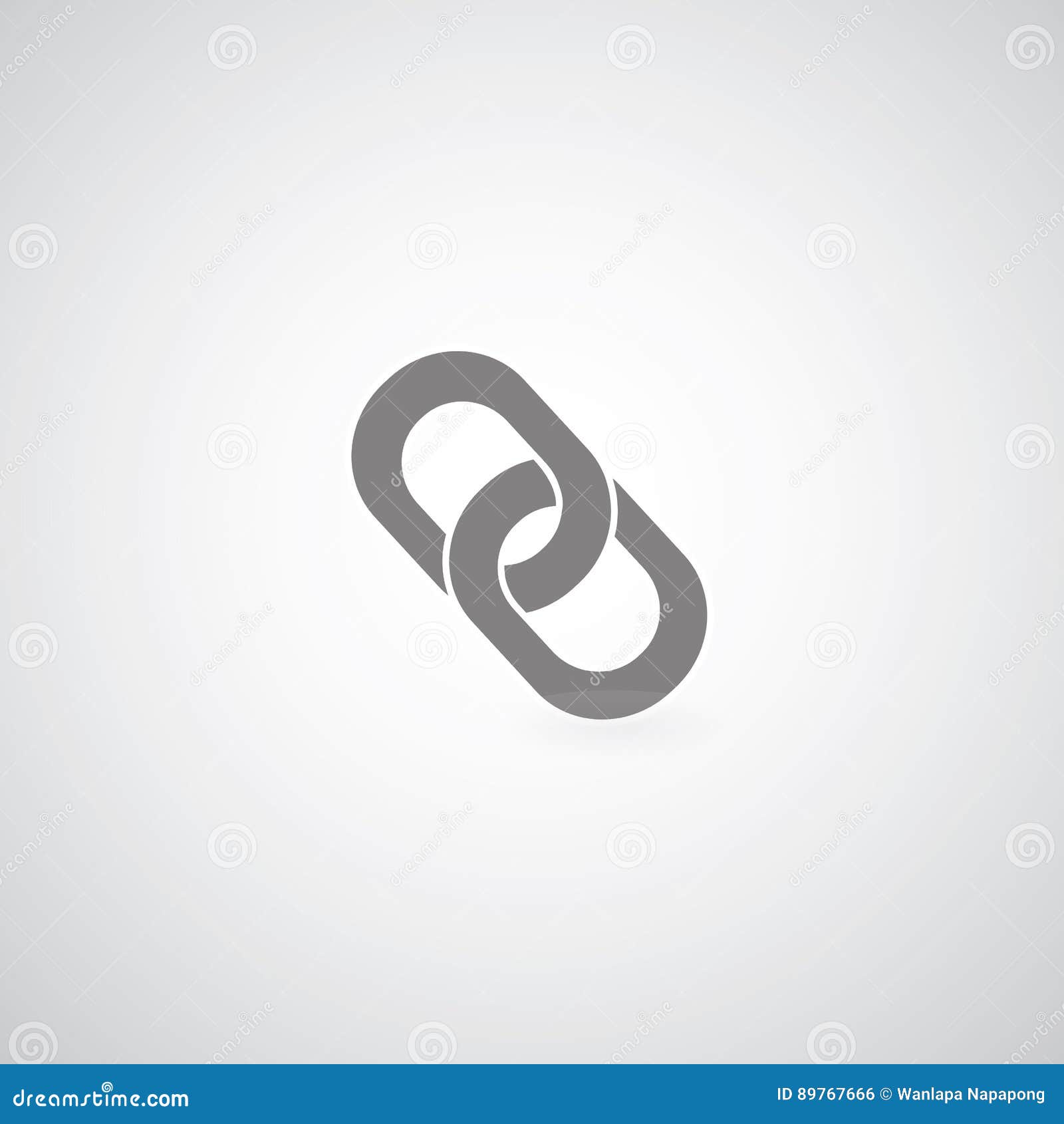 Het symbool van de ketting vector illustratie. Illustration of ketting ...