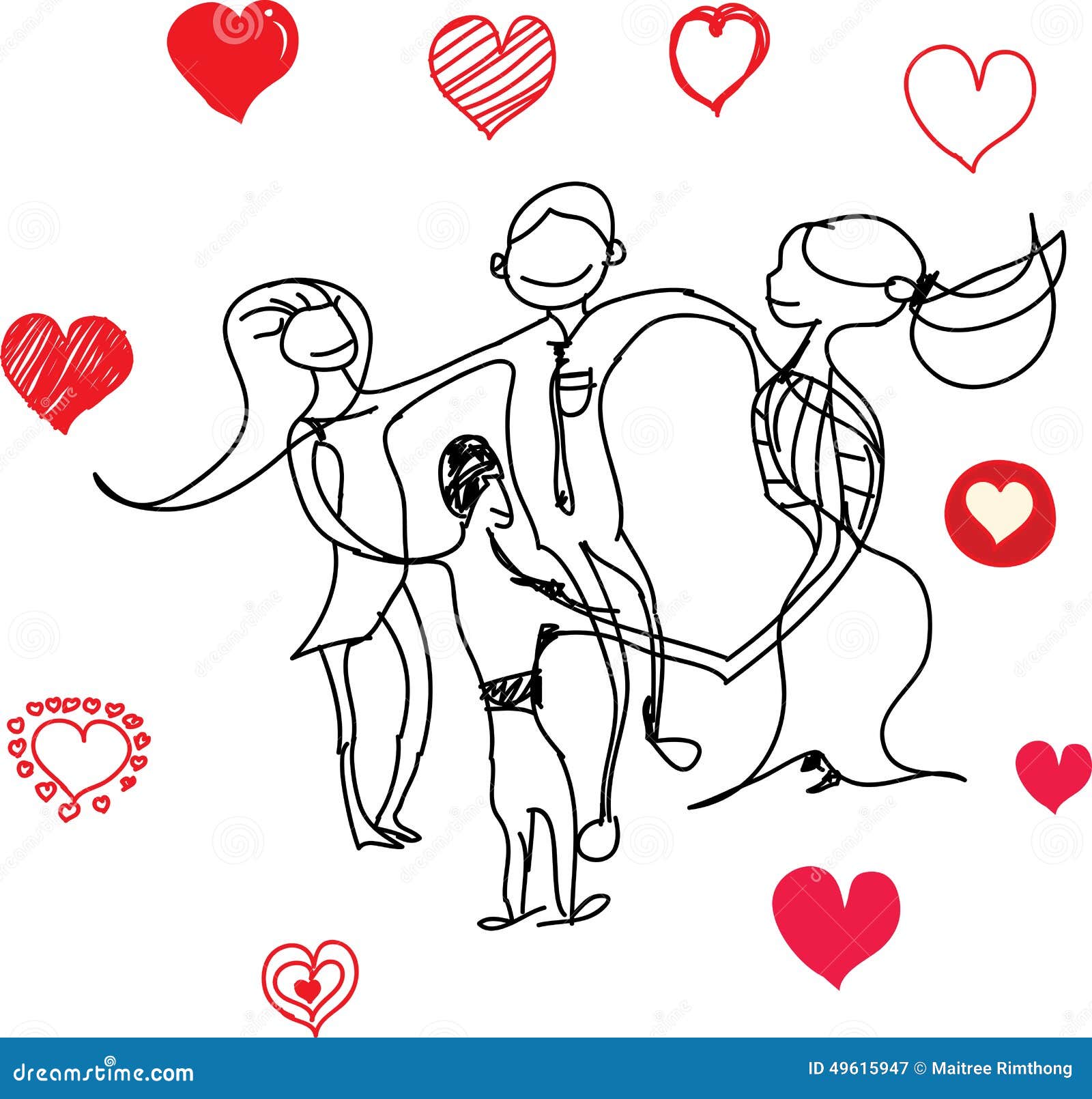 Het symbool van de liefde stock illustratie. Illustration of ...