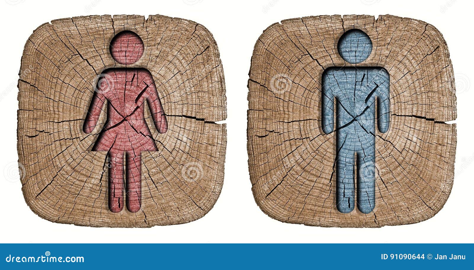 Het Symbool Van De Man En Van De Vrouw Stock Illustratie - Illustration ...