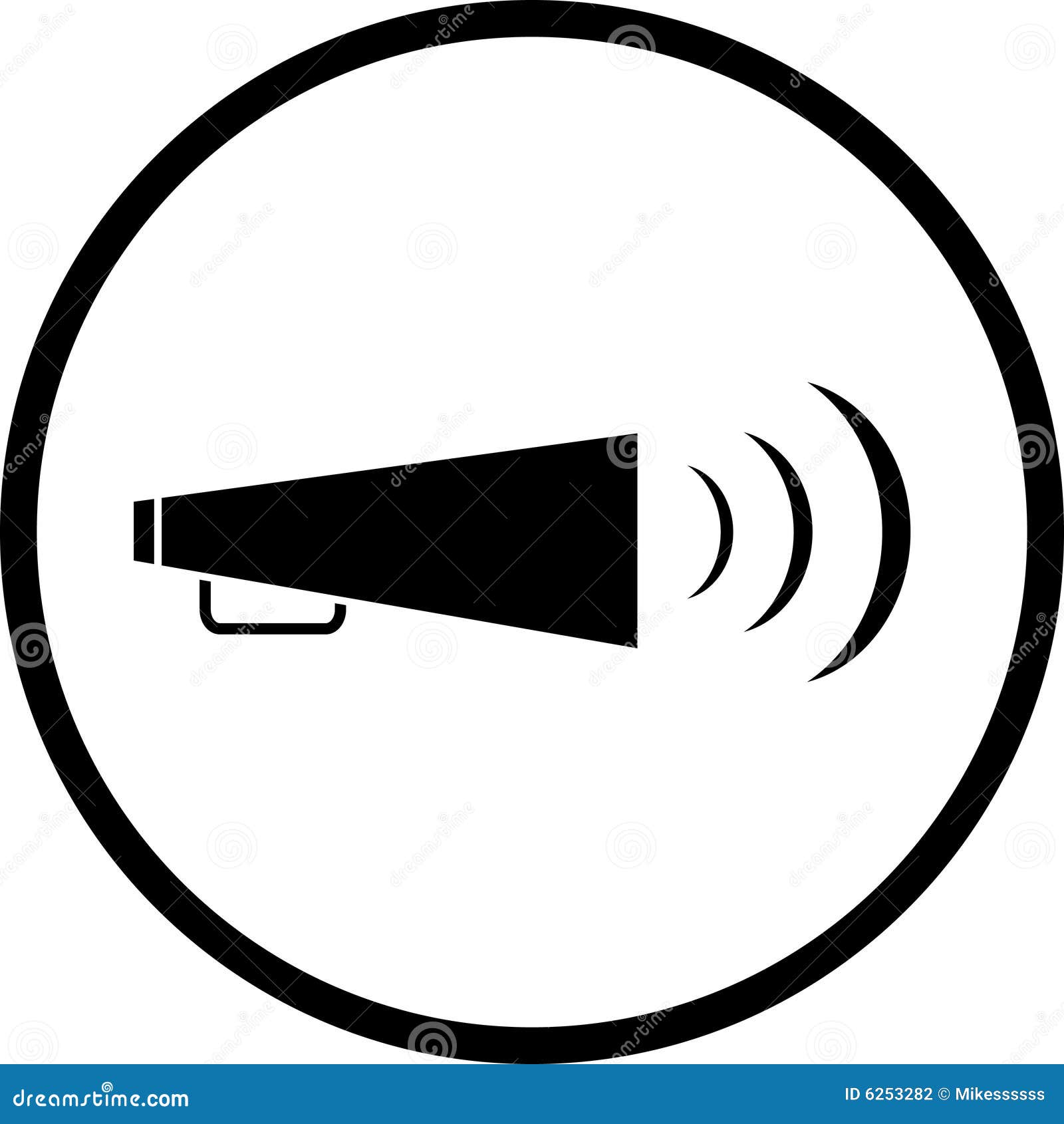 Het Symbool Van De Megafoon Vector Illustratie - Illustration of mega ...