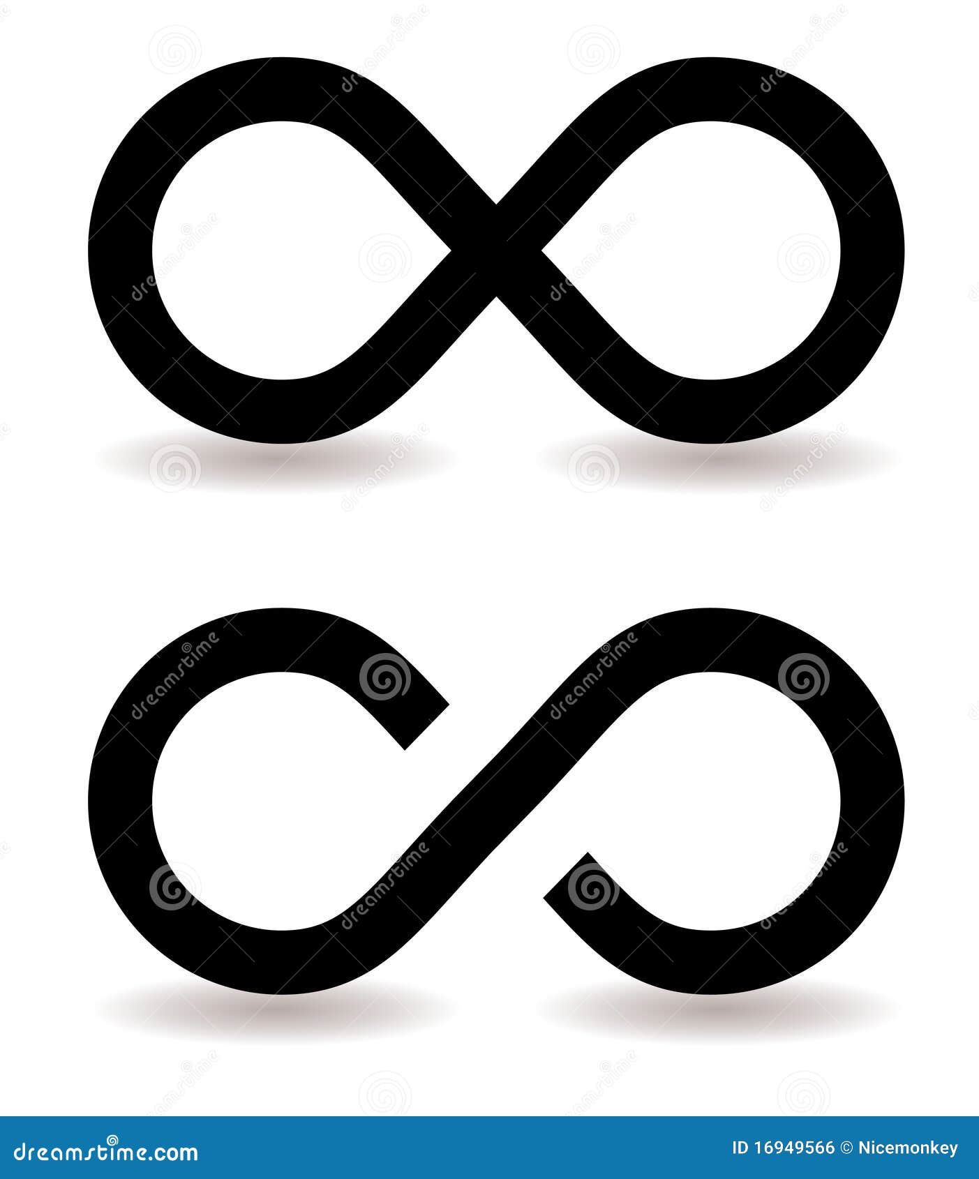 Het Symbool Van De Oneindigheid Stock Illustratie - Illustration of ...