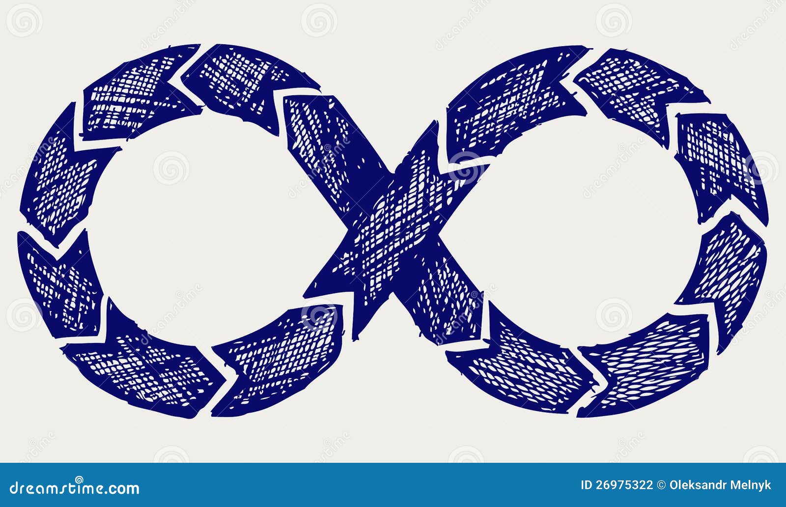 Het Symbool Van De Oneindigheid Vector Illustratie - Illustration of ...