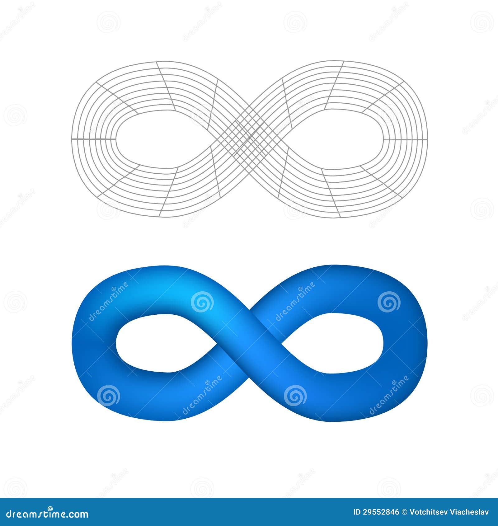 Het Symbool Van De Oneindigheid Vector Illustratie - Illustration of ...