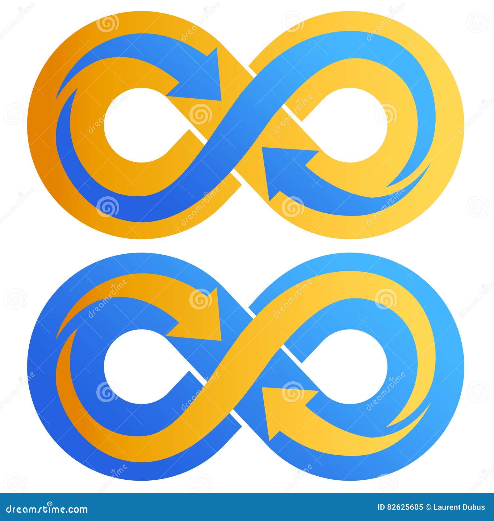 Het Symbool Van De Oneindigheid Stock Illustratie - Illustration of ...