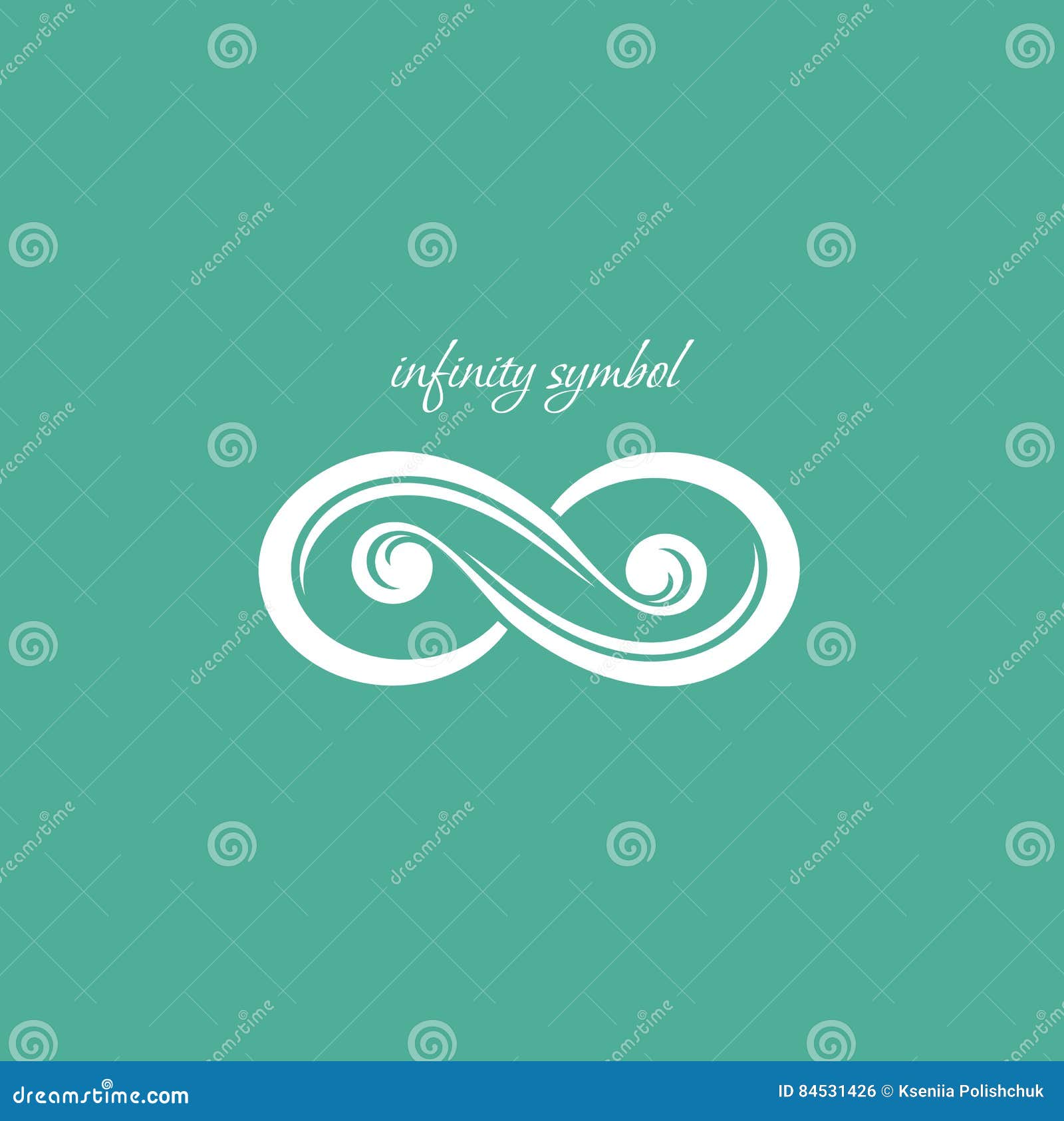 Het Symbool Van De Oneindigheid Vector Illustratie - Illustration of ...