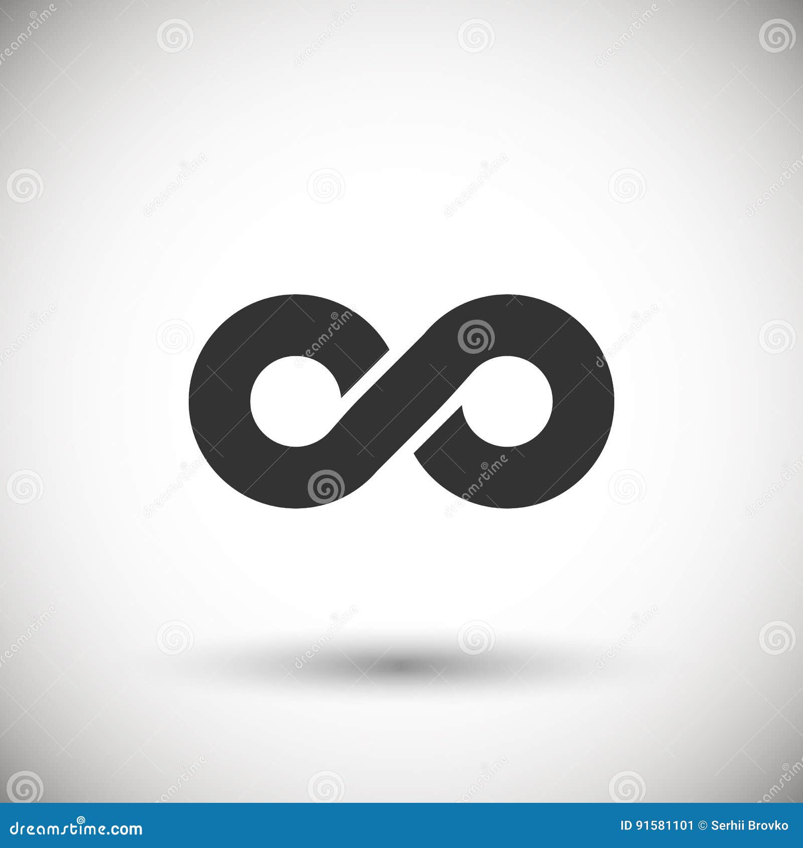 Het Symbool Van De Oneindigheid Vector Illustratie - Illustration of ...