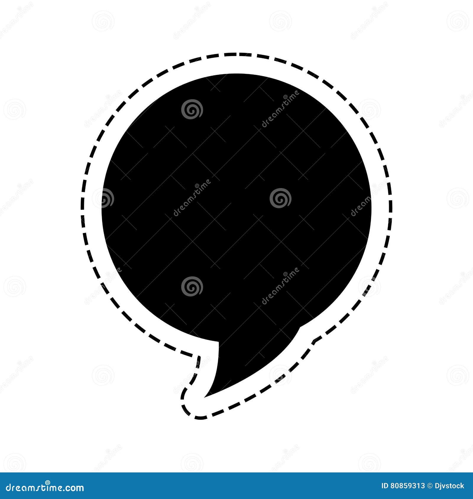 Het Symbool Van De Praatjebel Vector Illustratie - Illustration of ...