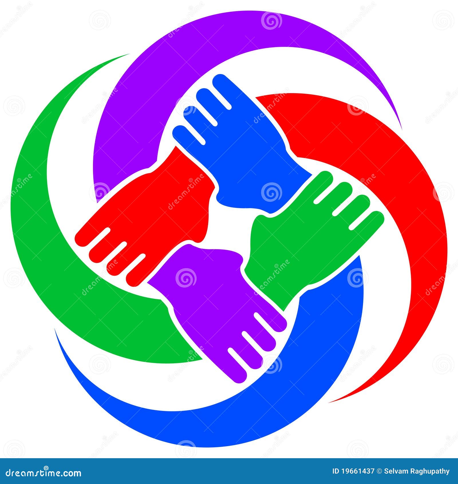 Het Symbool Van De Samenwerking Vector Illustratie - Illustration of ...