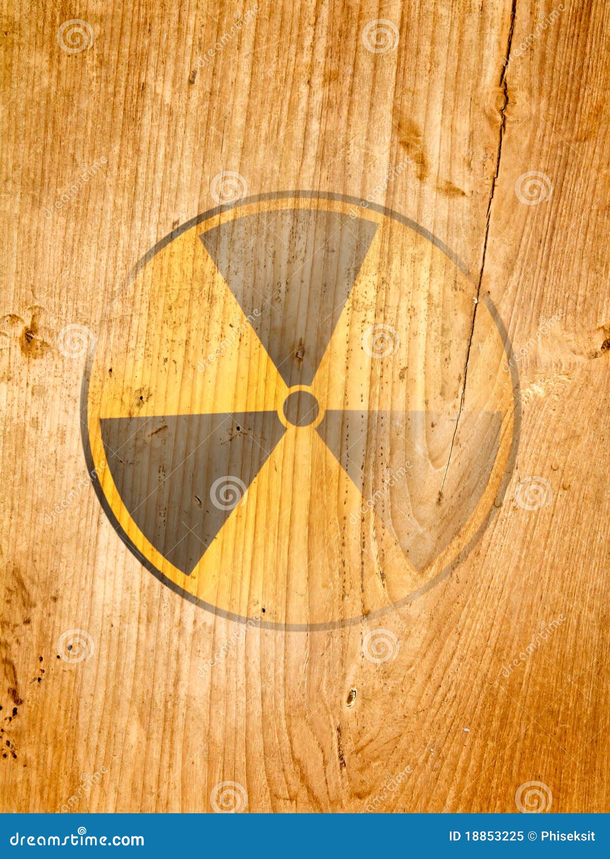 Het Symbool Van De Straling Stock Afbeelding - Image of atoom ...