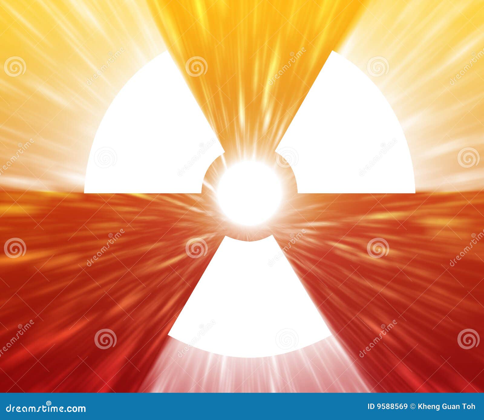 Het Symbool Van De Straling Stock Illustratie - Illustration of reactor ...