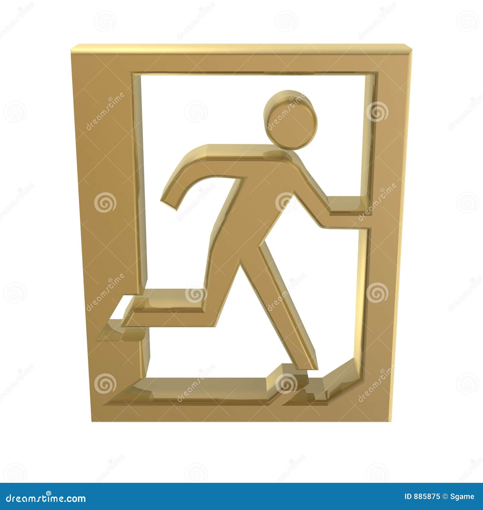 Het symbool van de uitgang stock illustratie. Illustration of ontslag ...