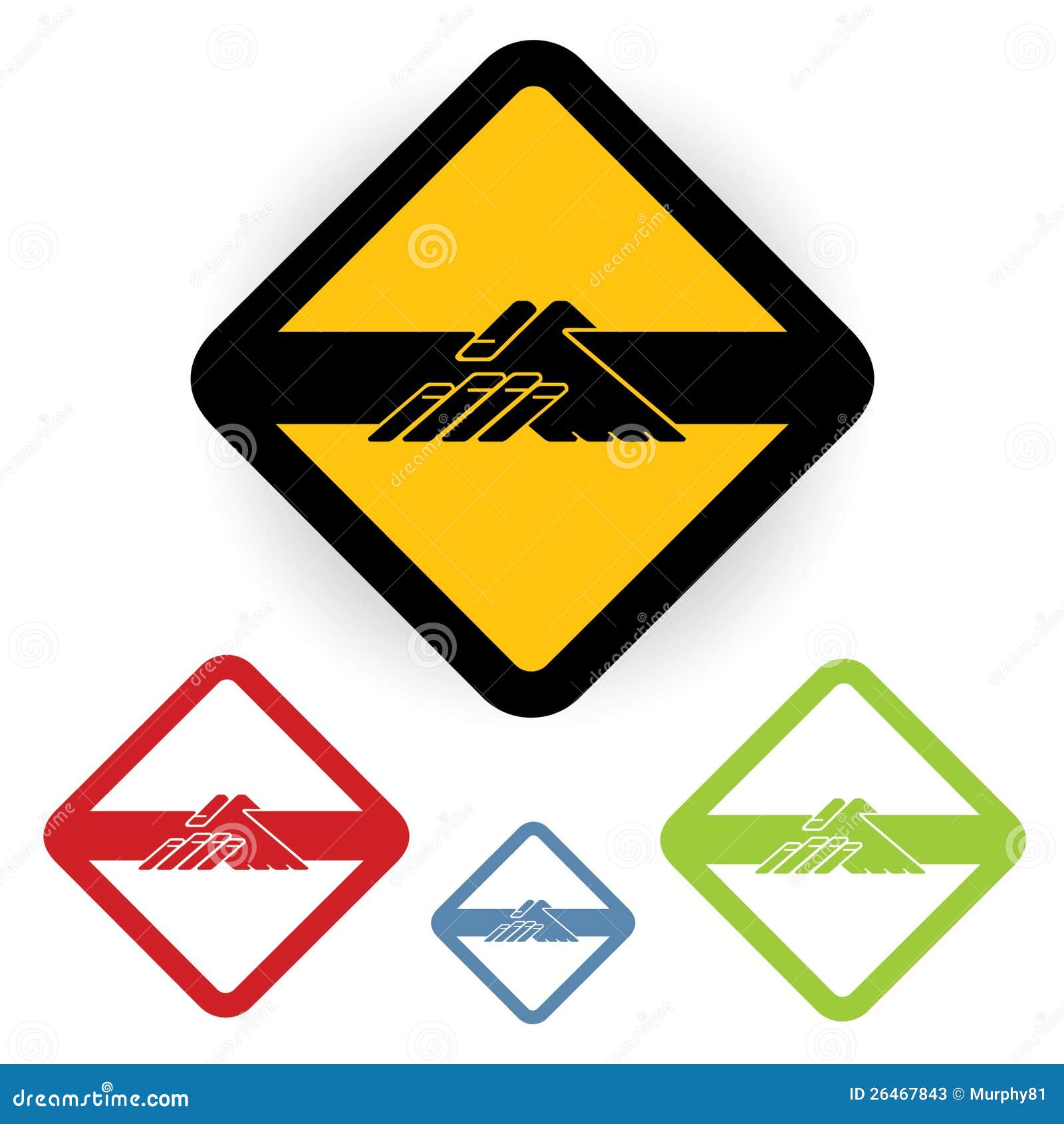 Het Symbool Van De Verhouding - Het Schudden Handen Vector Illustratie ...