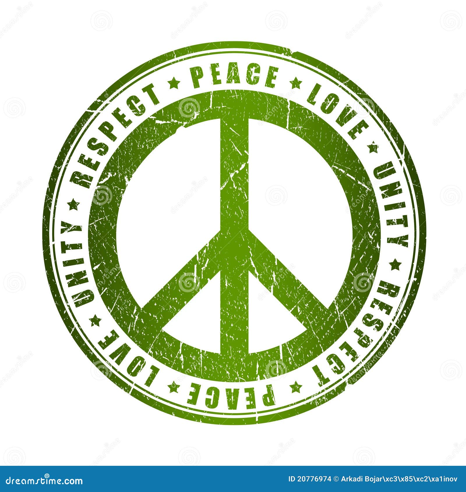 Het symbool van de vrede stock illustratie. Illustration of vreedzaam ...