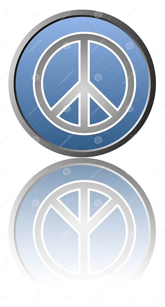 Het Symbool Van De Vrede - Witte Achtergrond Vector Illustratie ...