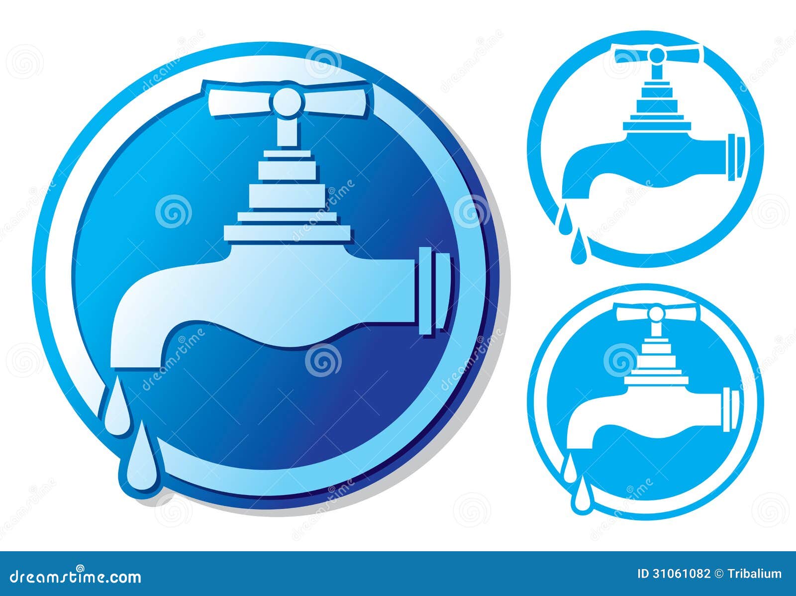 Het Symbool Van De Waterkraan Vector Illustratie - Illustration of ...