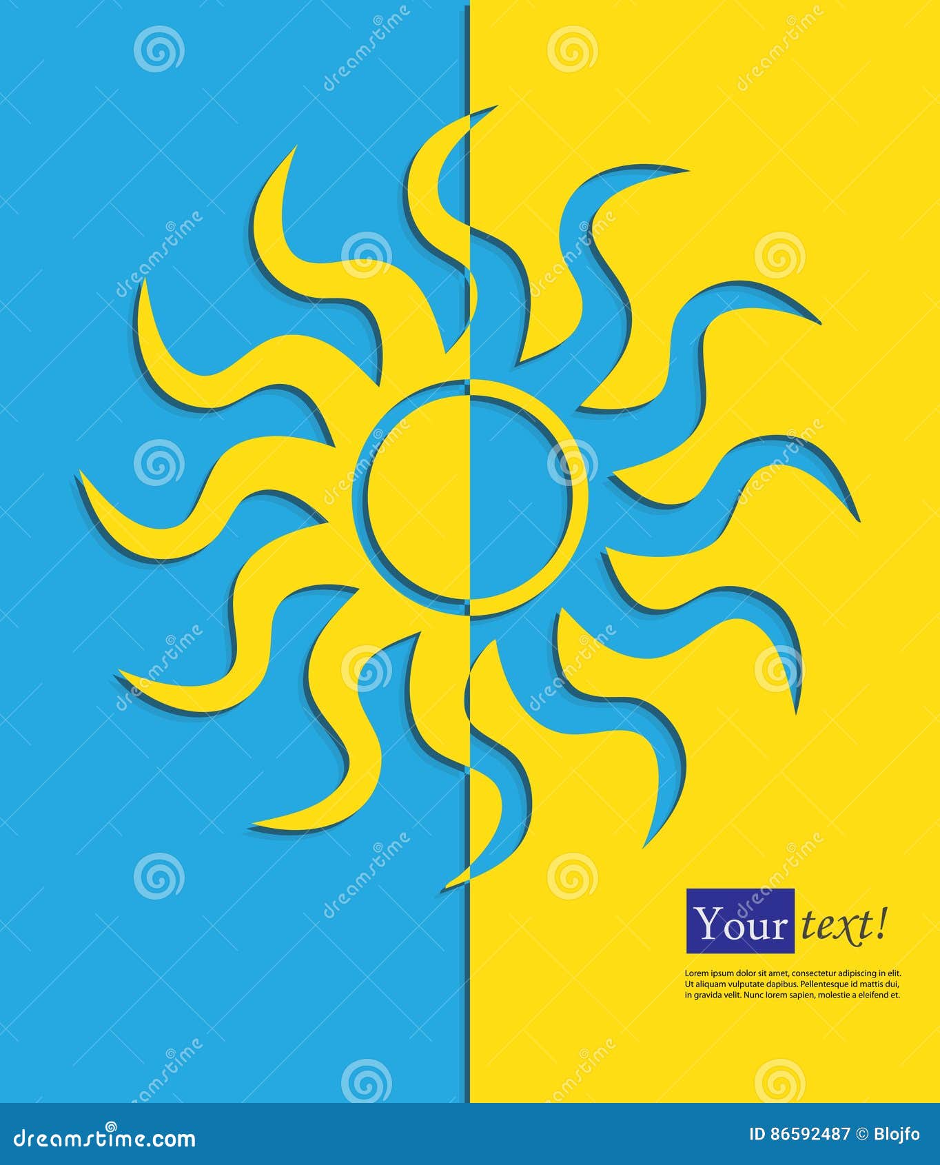Het symbool van de zon vector illustratie. Illustration of element ...
