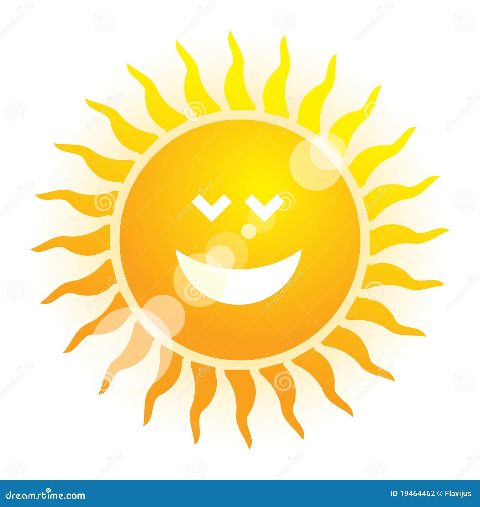 Het Symbool Van De Zon Van De Zomer Vector Illustratie - Illustration ...
